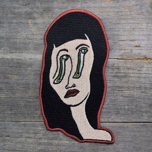 Face Melt Embroidered Patch - Etsy