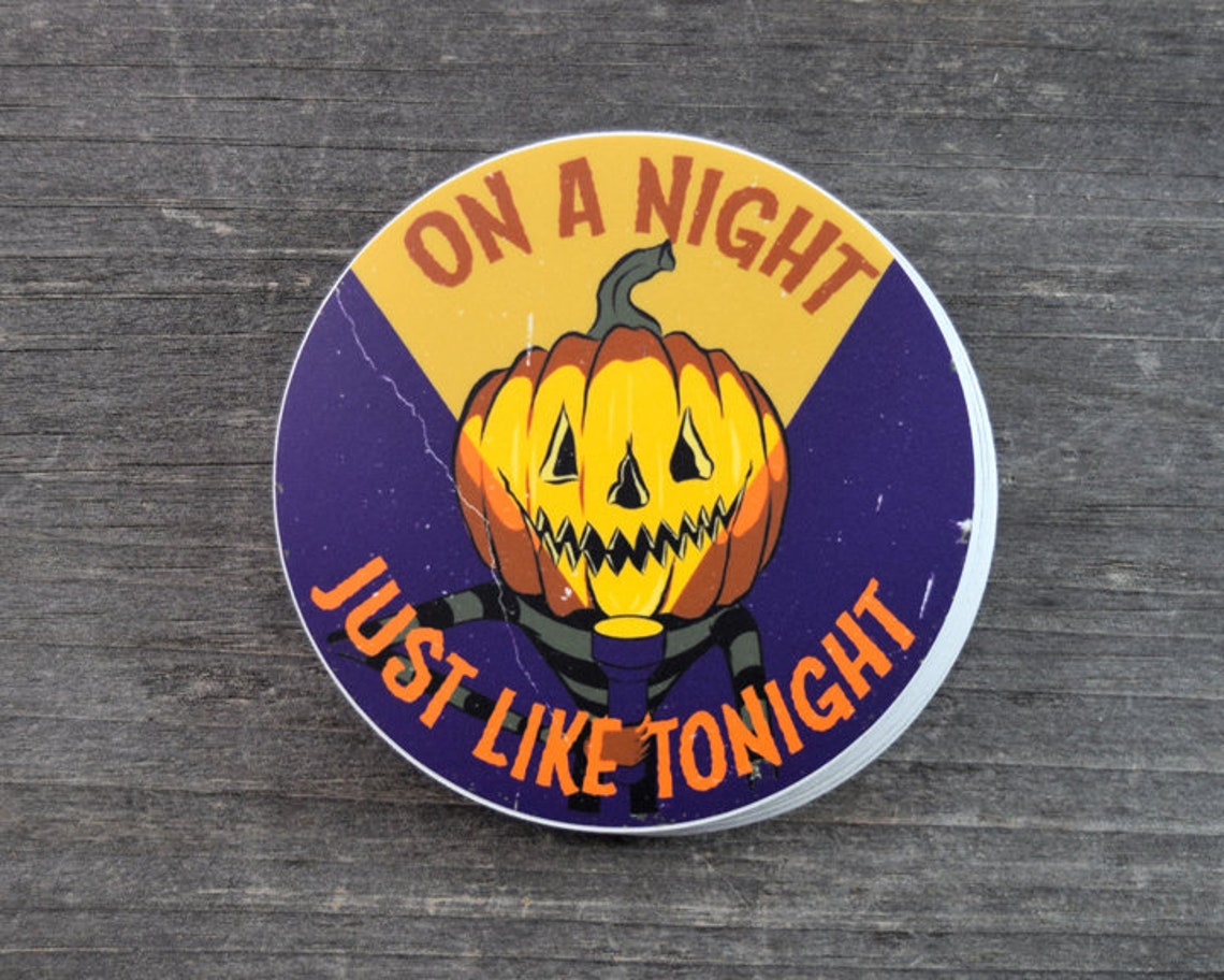 Scared Out of Your Gourd Vinyl Sticker - Etsy