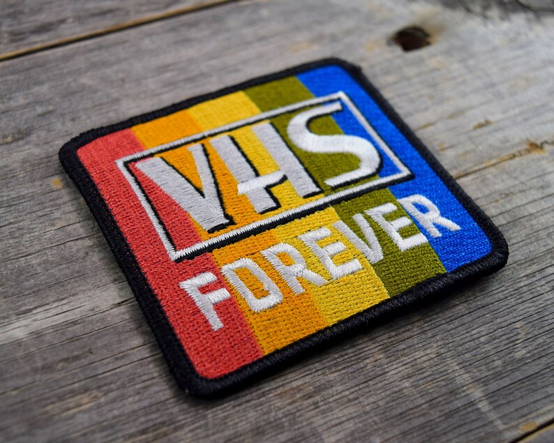 VHS Forever Embroidered Patch - Etsy