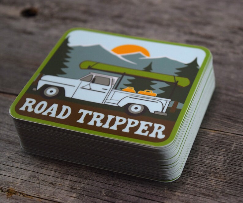 Road Tripper Vinyl Sticker - Etsy