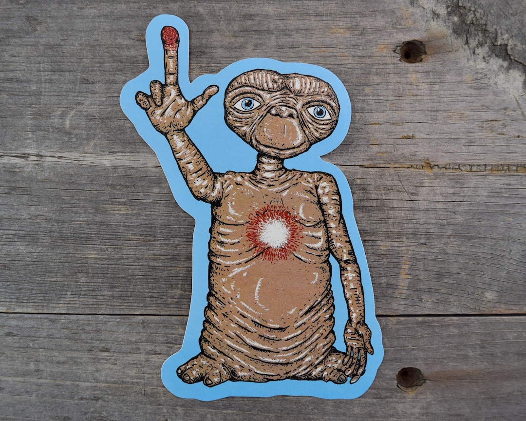 E.T. Vinyl Sticker - Etsy