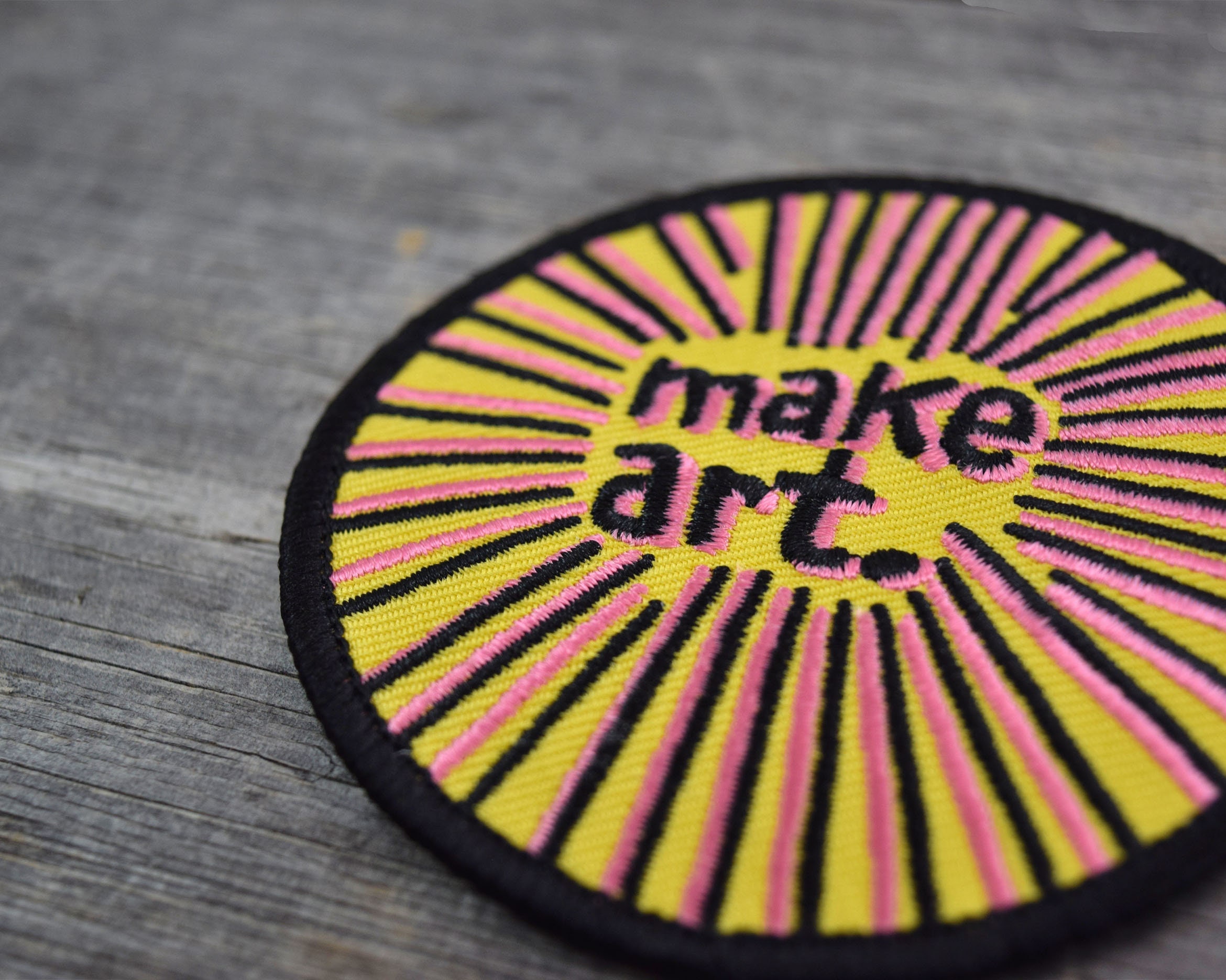 Make Art. Embroidered Patch - Etsy