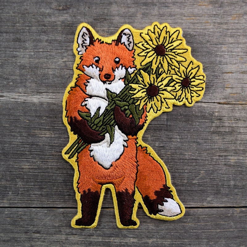Embroidered Fox Patches - Etsy