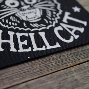 HELL CAT Canvas Patch - Etsy