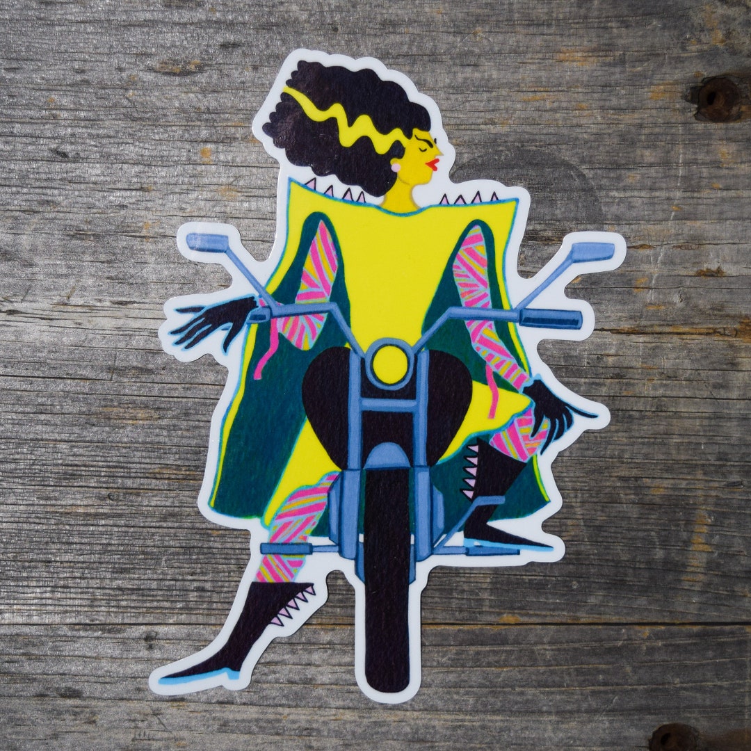 Bride of Frank Biker Vinyl Sticker - Etsy