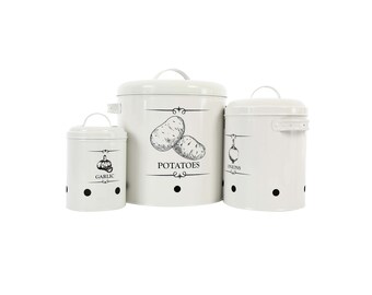 Kitchen Storage Home & Living Jars & Containers Potato storage barrel ...