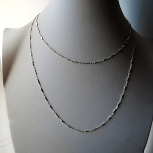 Early 80's German Chain Necklace. A Soldered Silver Plated Brass Link ...