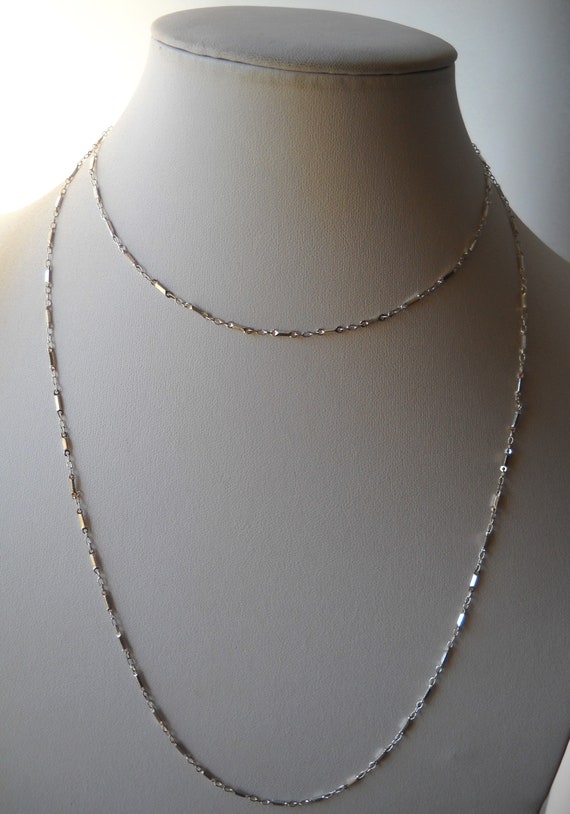 Early 80's German Chain Necklace. A Soldered Silver Plated | Etsy