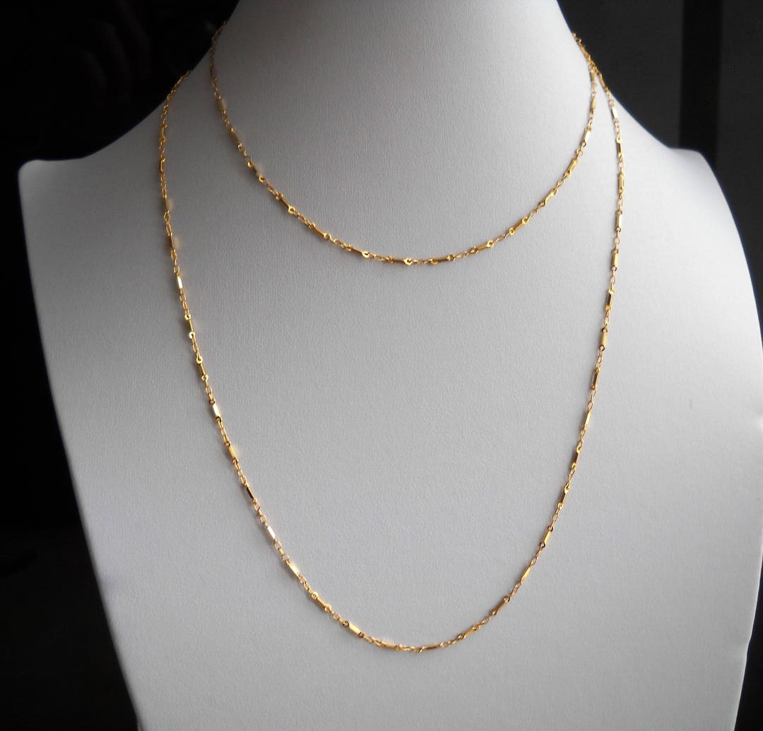 Early 80's German Chain Necklace. A Soldered Gold Plated Brass Link ...