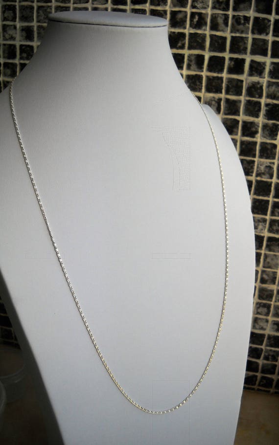 Early 80's Chain Necklace. A Soldered Silver Plated B… - Gem