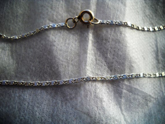 Early 80's Chain Necklace. A Soldered Silver Plated B… - Gem