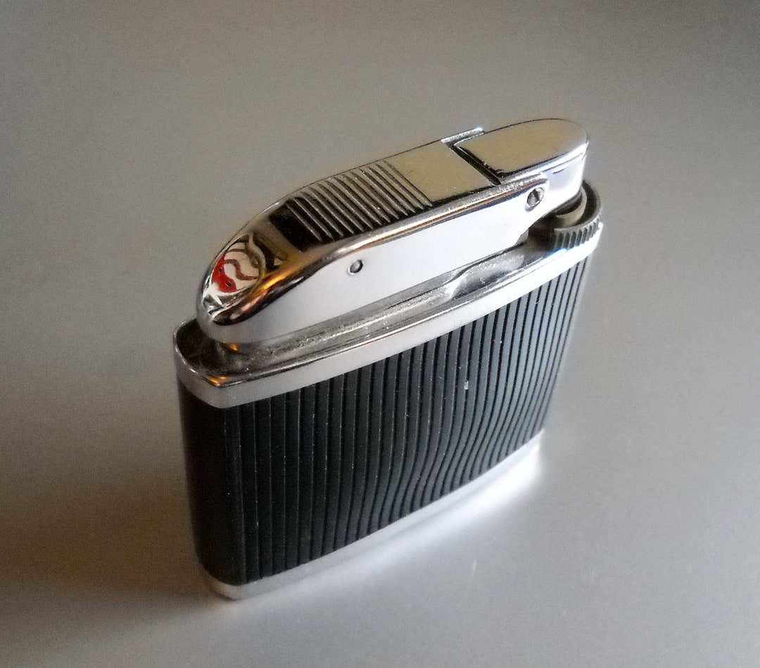 60s Consul Gas Lighter nylon Black Color. Working. Rare and Collectable ...