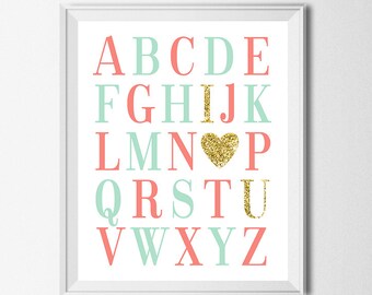 Mint and Coral | Etsy