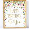 Please Sign and Leave A Note for the Birthday Girl Sign Printable Gold ...