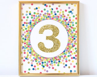 Third Birthday Sign - Etsy