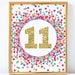 11 Sign Printable 11th Birthday Party Sign 11th Birthday Party - Etsy