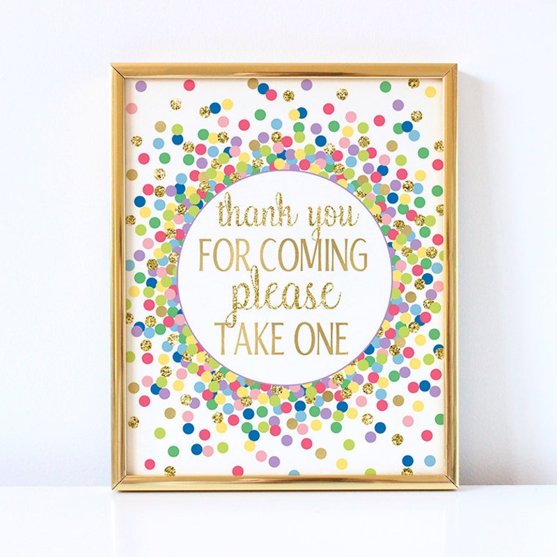 Please Take One Sign - Etsy