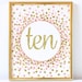10th Birthday Sign Printable Pink and Gold Ten Print 10th Birthday ...