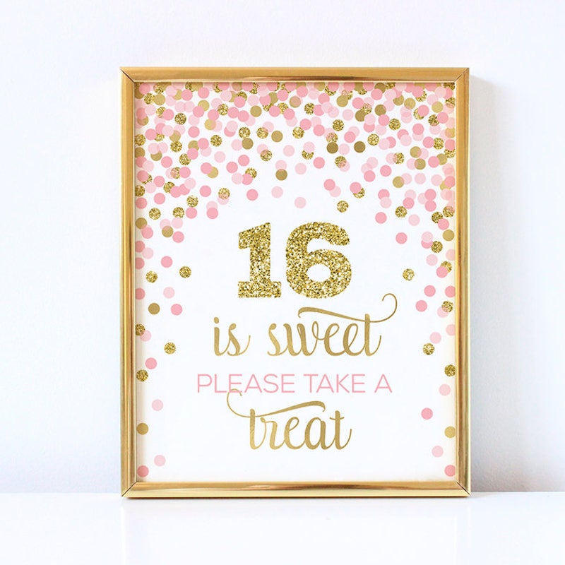 Pink 16th Birthday Treat - Etsy