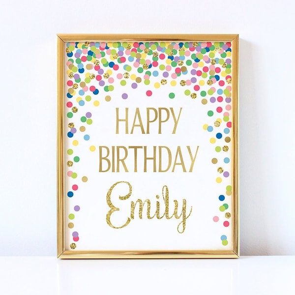 Happy Birthday Sign - Etsy