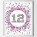 Number 16 Sign Printable Pink Rose Gold 16th Birthday Party Decor Rose ...