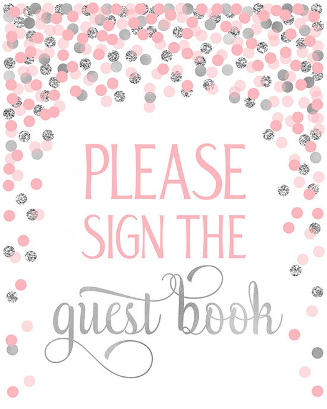 Baby Shower Signs Printable Girl Baby Shower Table Signs - Etsy