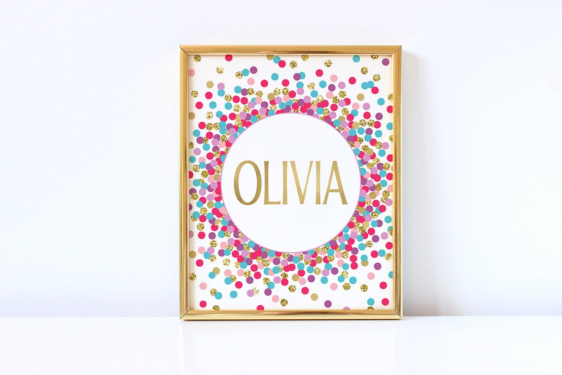 Girl Name Sign Printable Custom Name Sign Baby Girl Name Print - Etsy