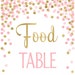 Food Table Sign Printable Girl Birthday Party or Baby Shower Decor Bar ...