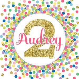 Name Sign 2nd Birthday Sign Personalized 2nd Birthday Party Decor ...