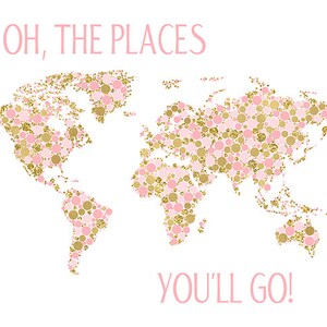 World Map Printable Oh the Places You’ll Go World Map Print World Map ...