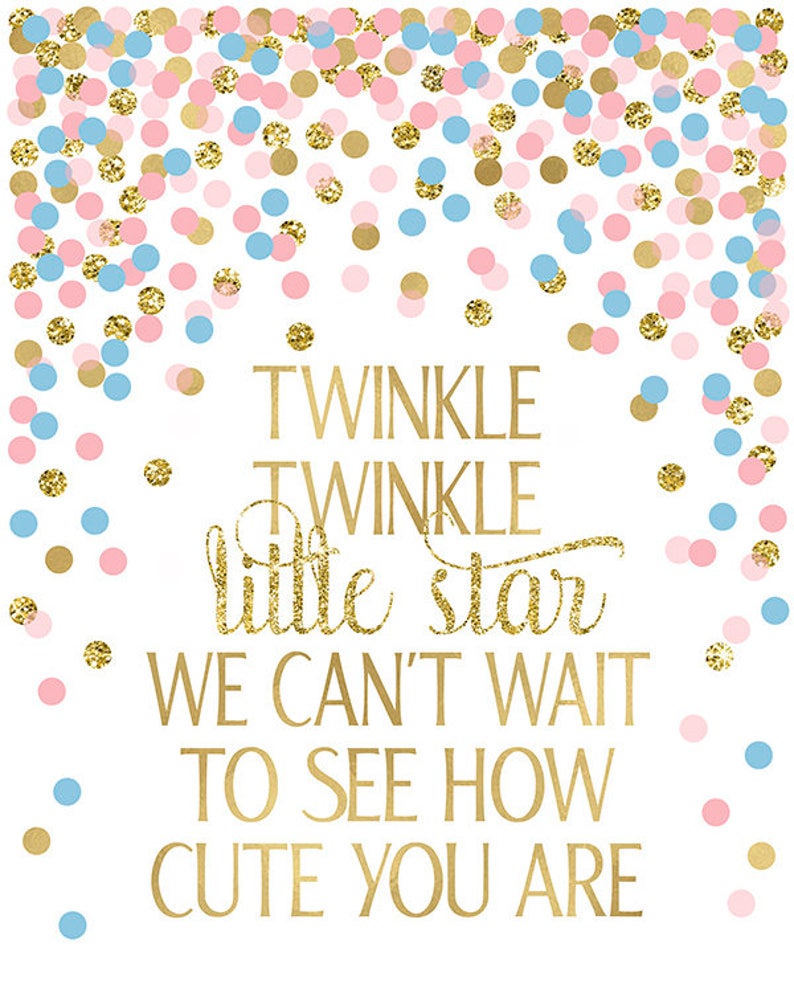 Twinkle Twinkle Little Star We Can't Wait to See How Cute - Etsy