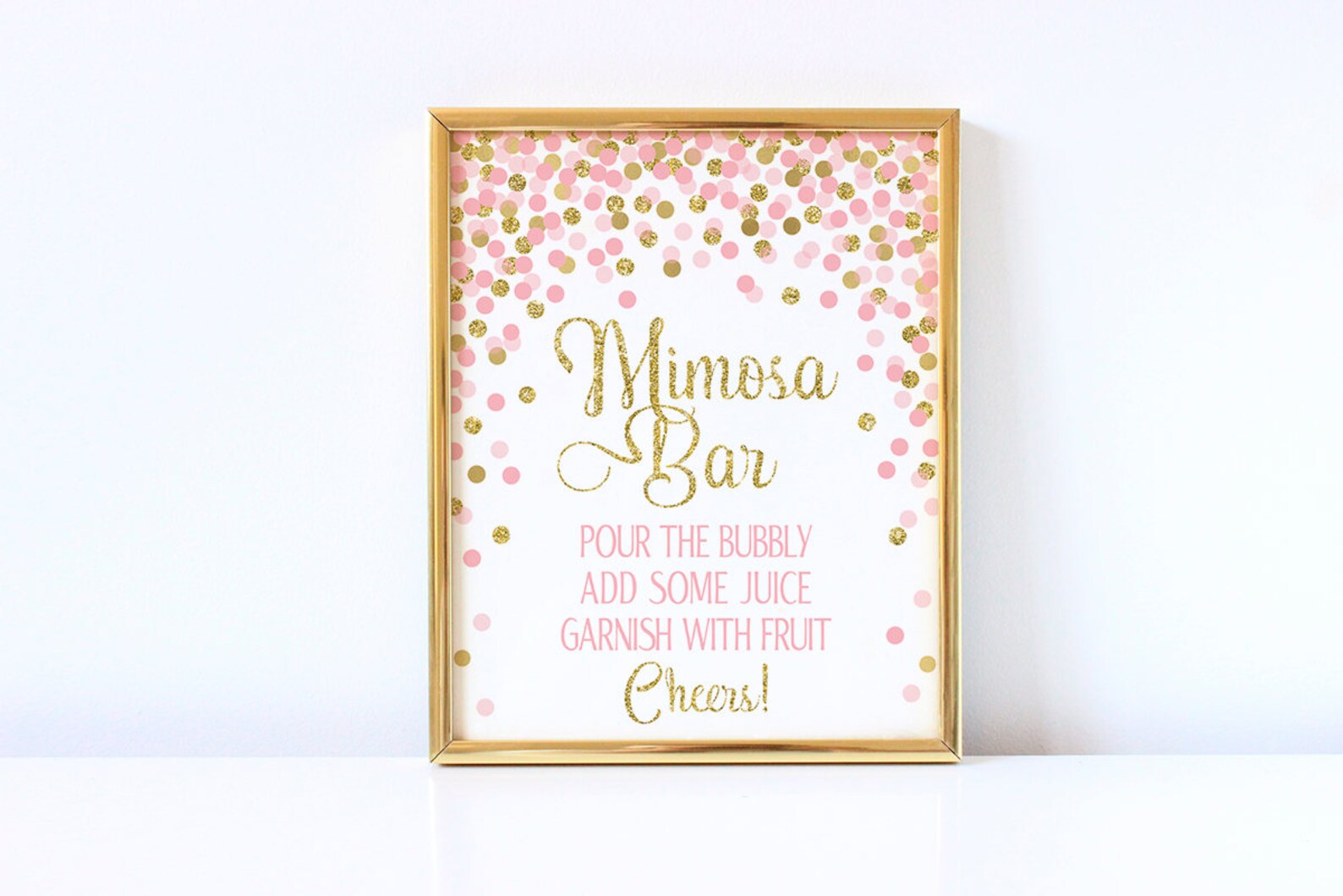Mimosa Bar Sign Printable Birthday Party Table Sign Bridal | Etsy