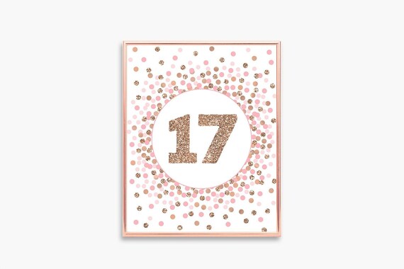 Printable Banner Number 17