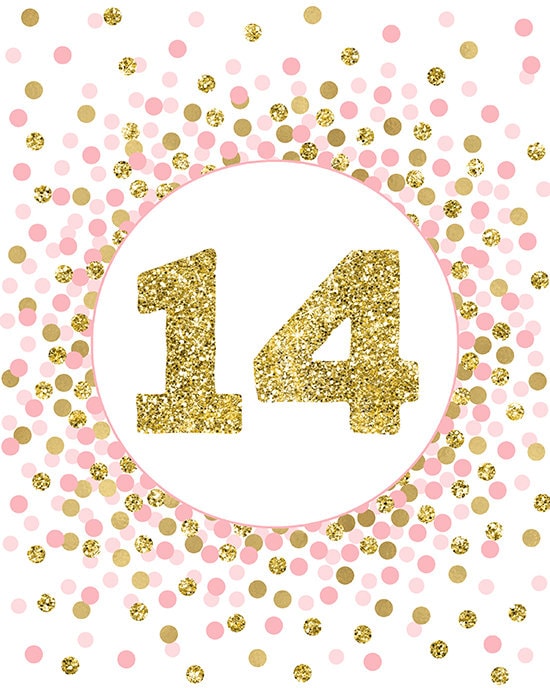 Number 14 Pink