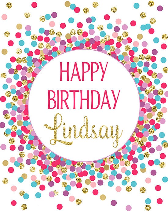 Happy Birthday Sign Pink