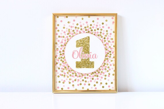 Printable Number 1 First Birthday