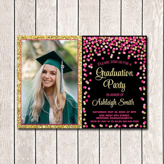 Graduation Invitation 2019 Girls