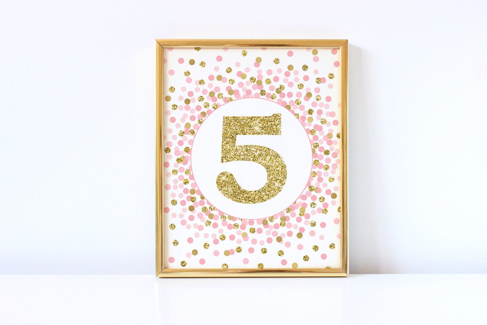 Number 5 Sign Fifth Birthday Party Decor 5th Birthday Party | Etsy