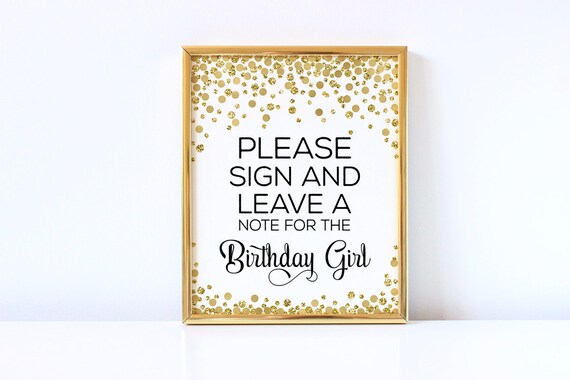 Happy Birthday Signs For Girls