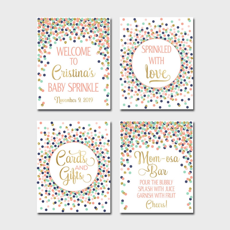 Coral Navy Mint - Etsy