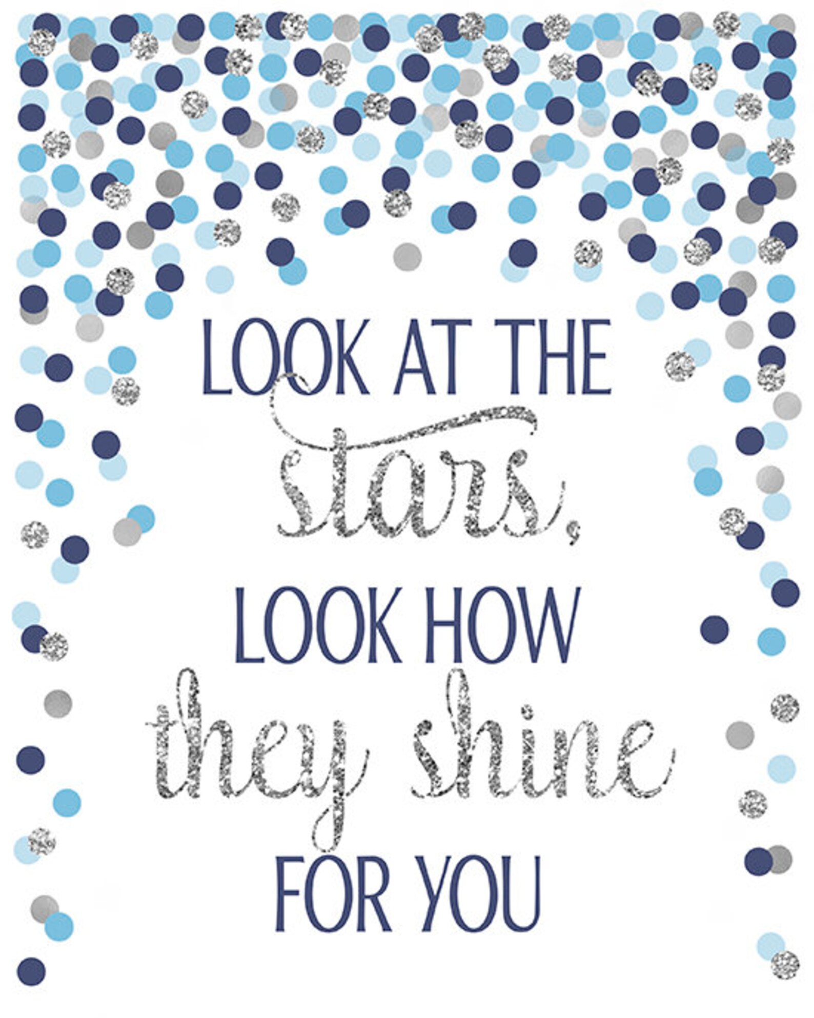 Look at the Stars Look How They Shine for You Print Baby Boy - Etsy UK