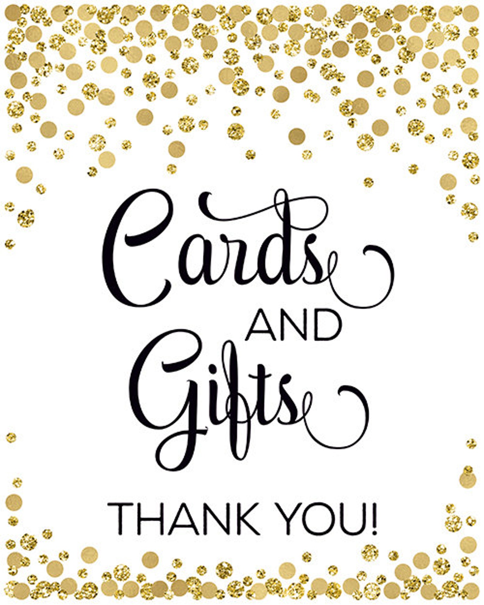 Cards and Gifts Sign Printable Gift Table Sign Cards & Gifts | Etsy