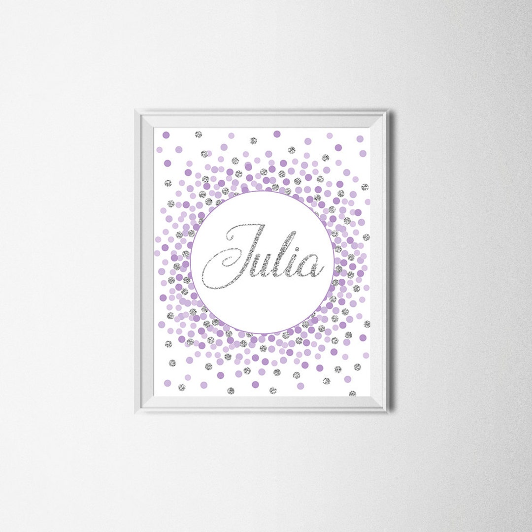 Personalized Name Sign Printable Baby Girl Name Print Baby Girl Nursery ...