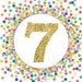 Number 7 Sign Seven Print 7th Birthday Party Decor Rainbow and - Etsy