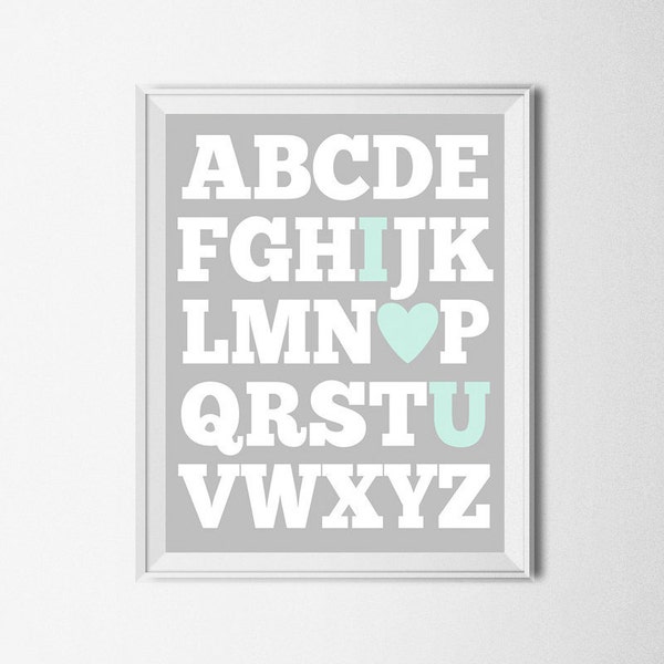 Mint Grey Nursery - Etsy