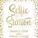 Selfie Station Sign Printable Photo Booth Sign Selfie Station Print ...