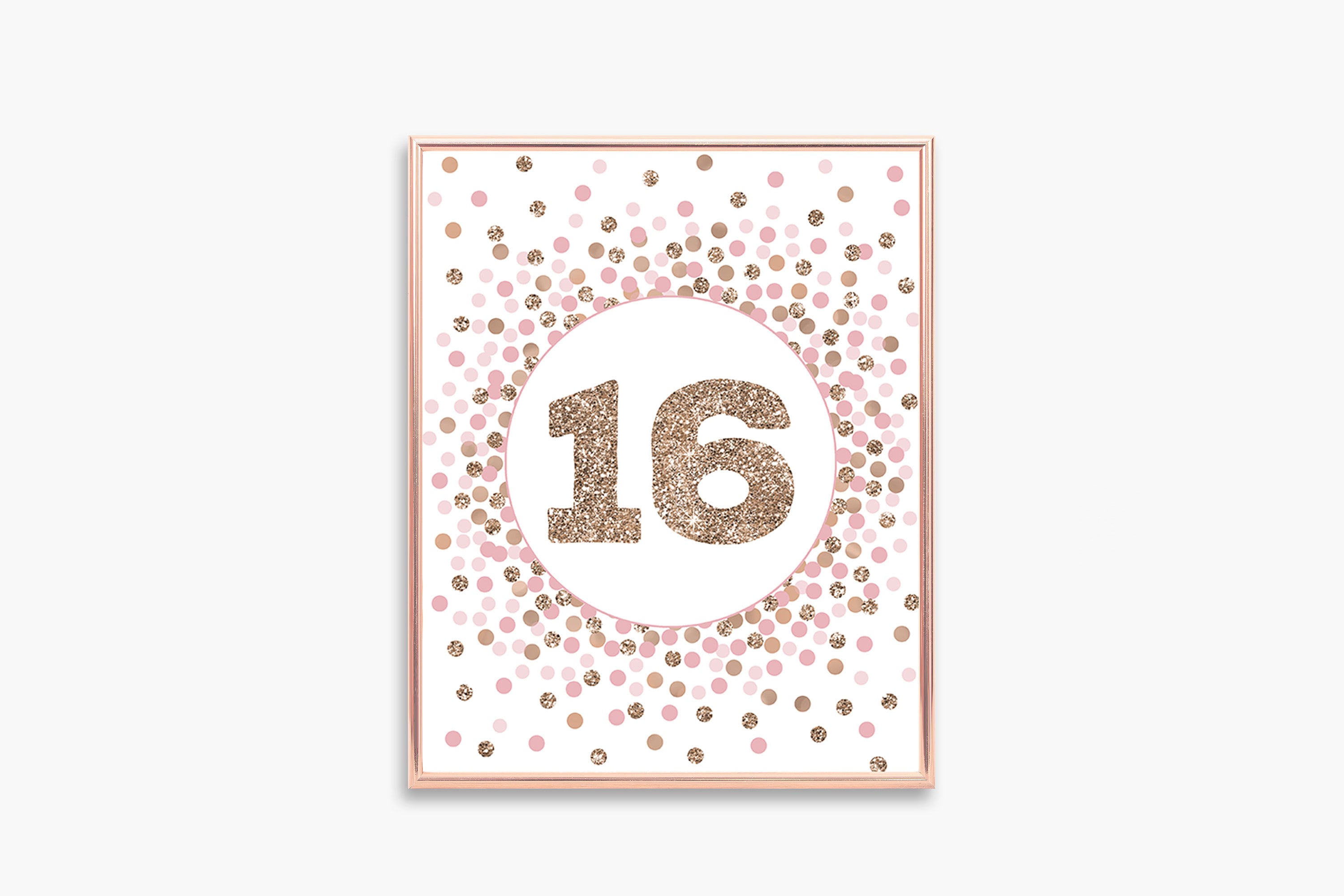 Number 16 Birthday
