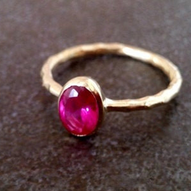 Fuchsia Ring - Etsy