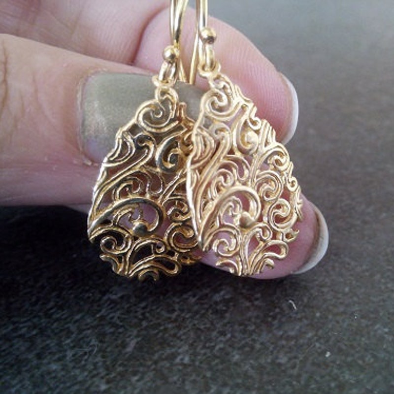 Filigree Earrings - Etsy