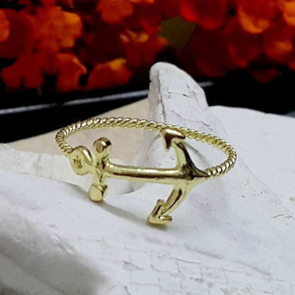 Anchor Ring - Etsy